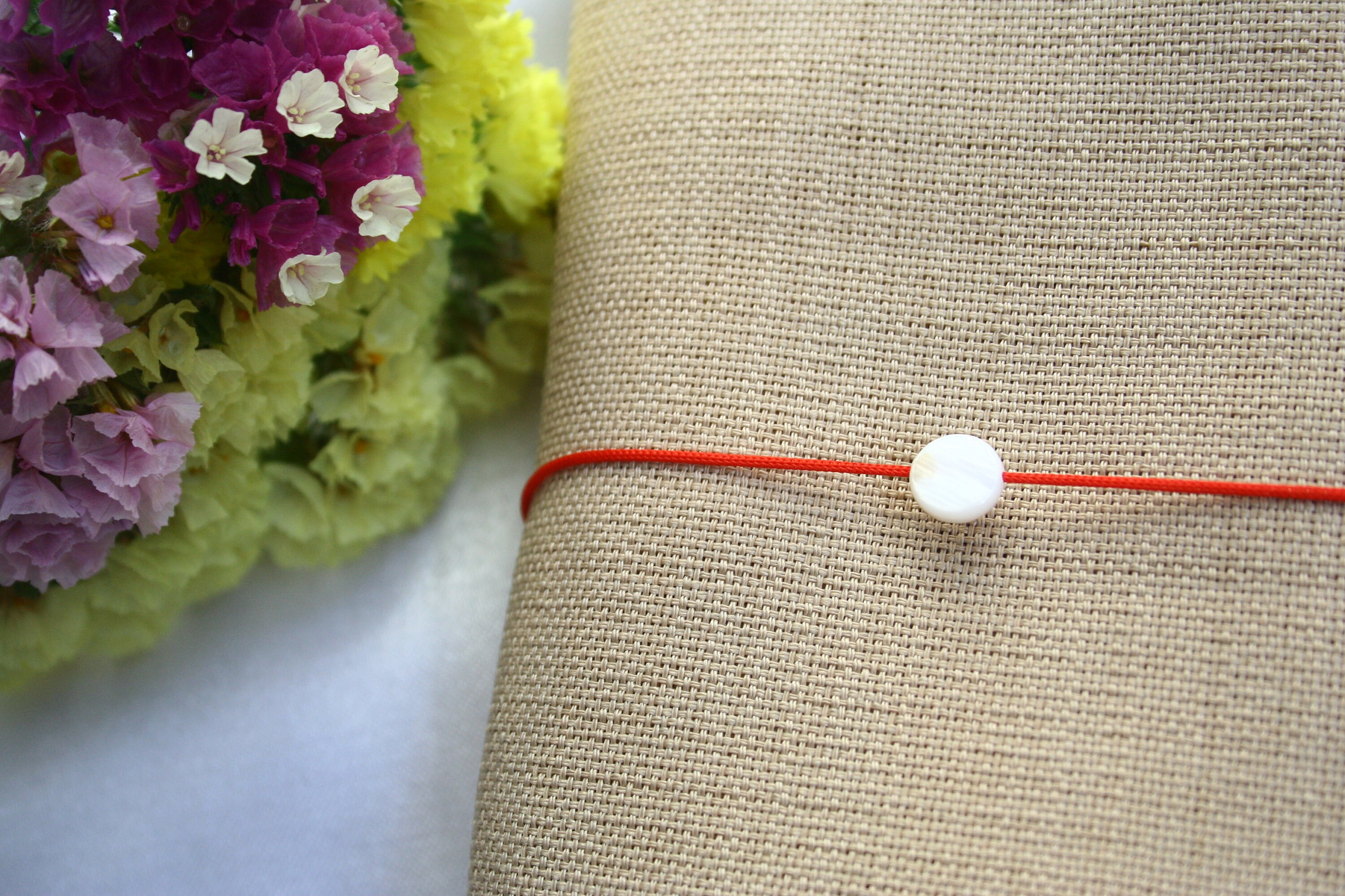 Red String Bracelet, Pearl Bracelet, Couples for Protection, Friendship ...