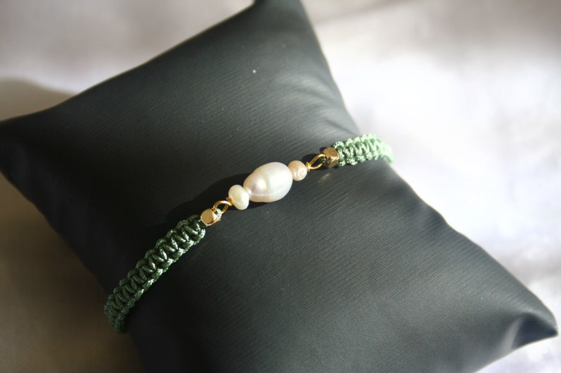 Pearl String Bracelet, Pearl Thread Bracelet, Protection Friendship Bracelet, Pearl Anklet ...