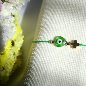 String Evil Eye Bracelet, Red String Bracelet for Protection Womens ...