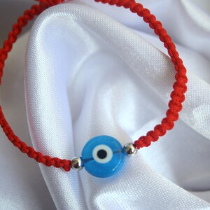 Red String Evil Eye Bracelet, Red String Bracelet for Protection Womens ...