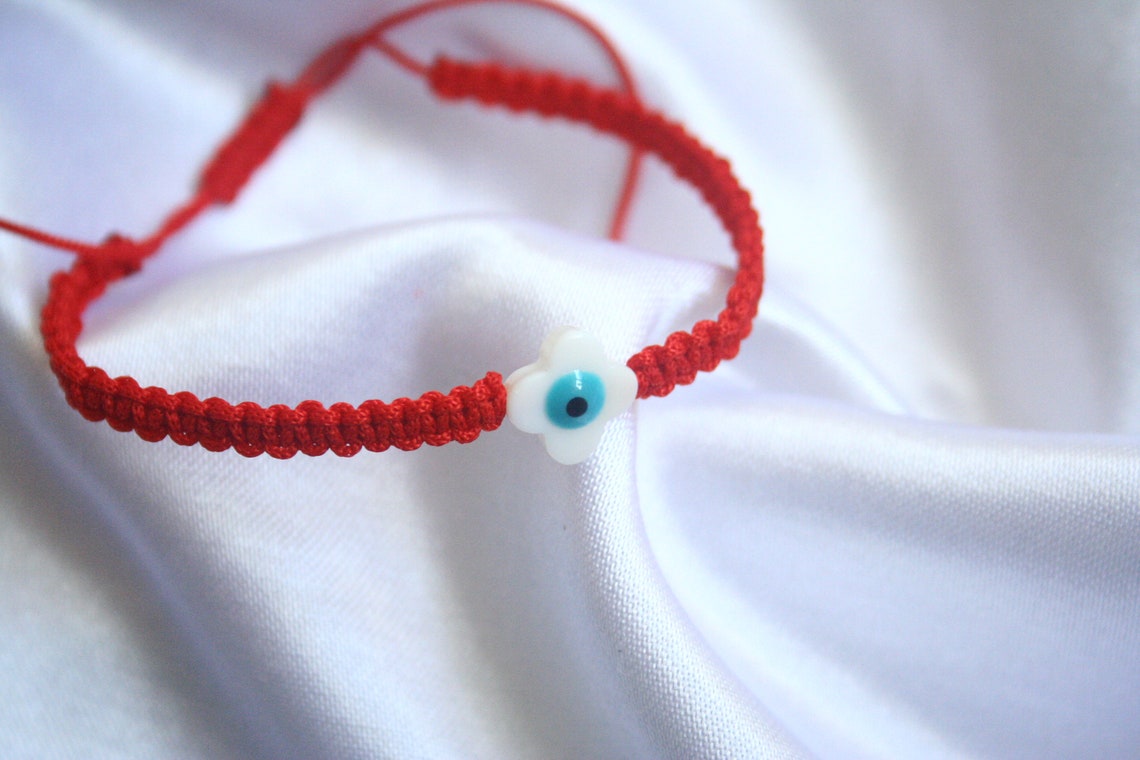 Red String Evil Eye Bracelet Christian Prayer Bracelet for - Etsy