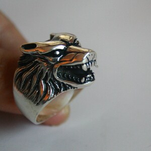 Wolf Man Ring, Men's Rings, Handmade Men's Jewelry Rings for Mens Rings ...