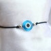 Evil Eye String Bracelet, Black String Bracelet for Protection Mens ...