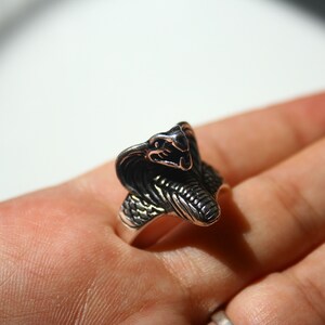 Snake Ring Silver Serpent Jewelry Animal Minimalist Ring Unique 925 ...