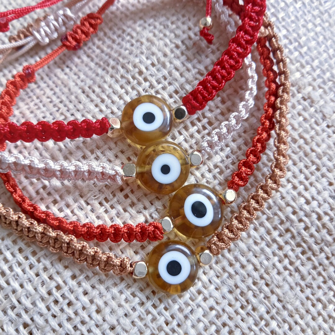 Evil Eye Red String Bracelet, Mal De Ojo for Protection Womens Jewelry ...