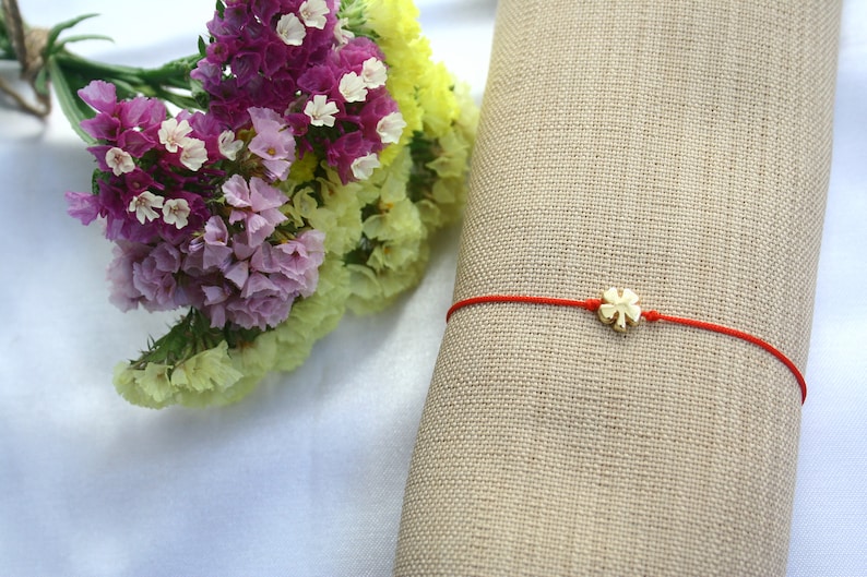 Red String Bracelet, Clover Bracelet Couples for Protection, Friendship ...