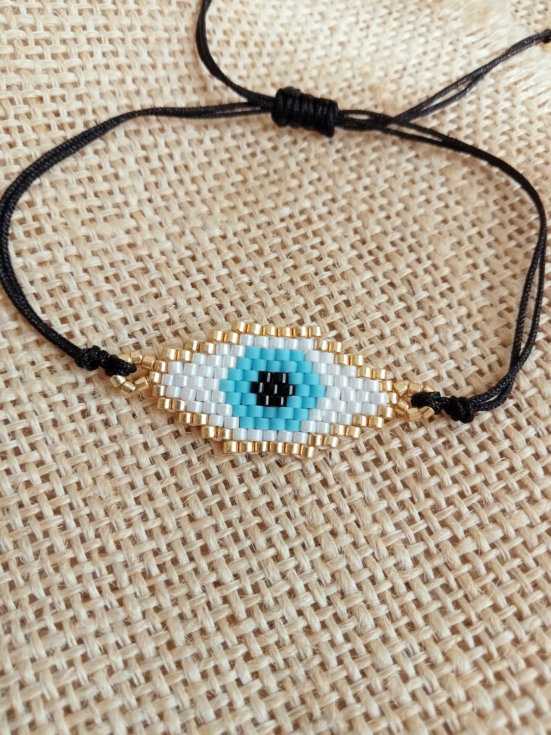 Miyuki Evil Eye Bracelet, Red String Miyuki Bracelet Friendship ...