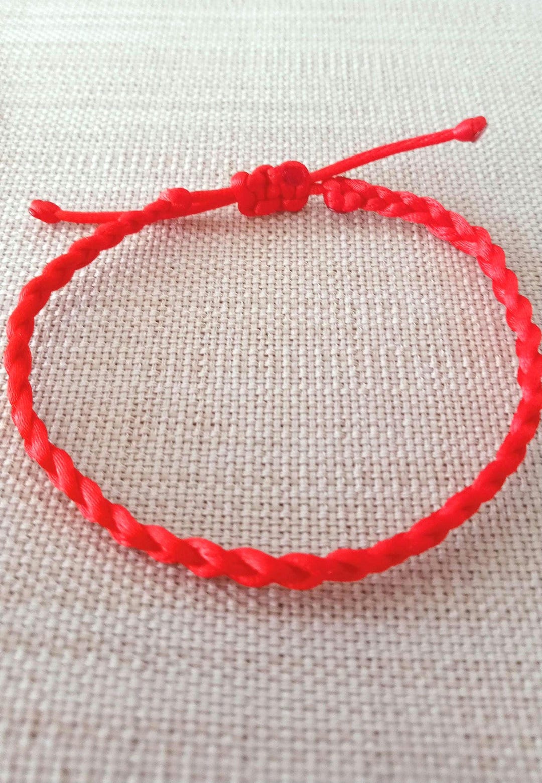 Red String Bracelet, Braided Lucky Thread Bracelet, Hand Woven Bracelet ...