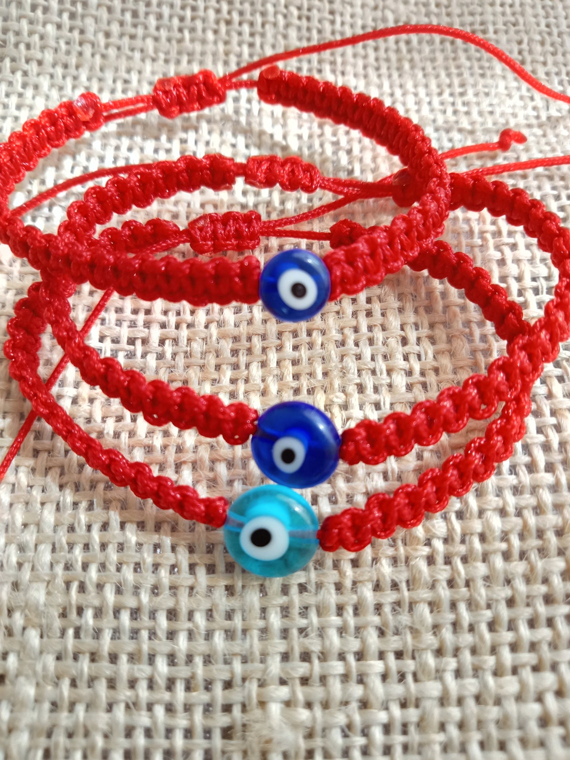 Evil Eye Red String Anklet for Babies, Baby Red Thread Anklet, Evil Eye ...