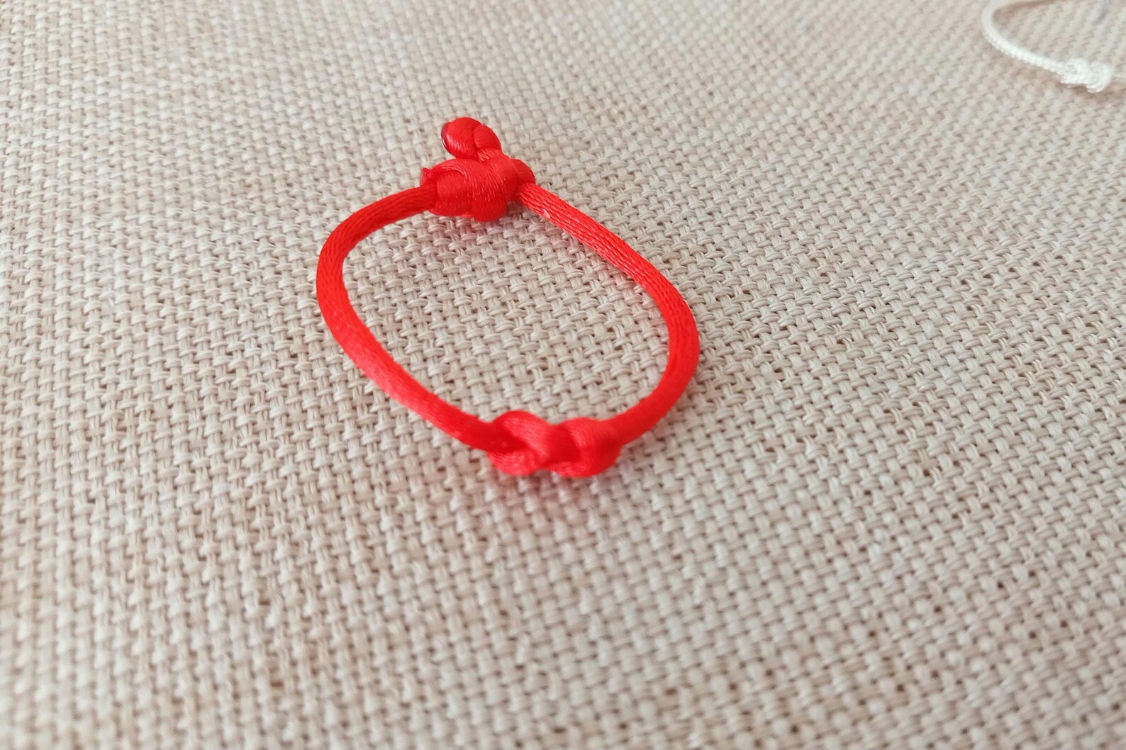 Red String Infinity Ring - Adjustable Ring, Handmade Jewelry, Couple ...