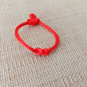 Red String Infinity Ring - Adjustable Ring, Handmade Jewelry, Couple ...