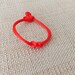 Red String Infinity Ring - Adjustable Ring, Handmade Jewelry, Couple ...