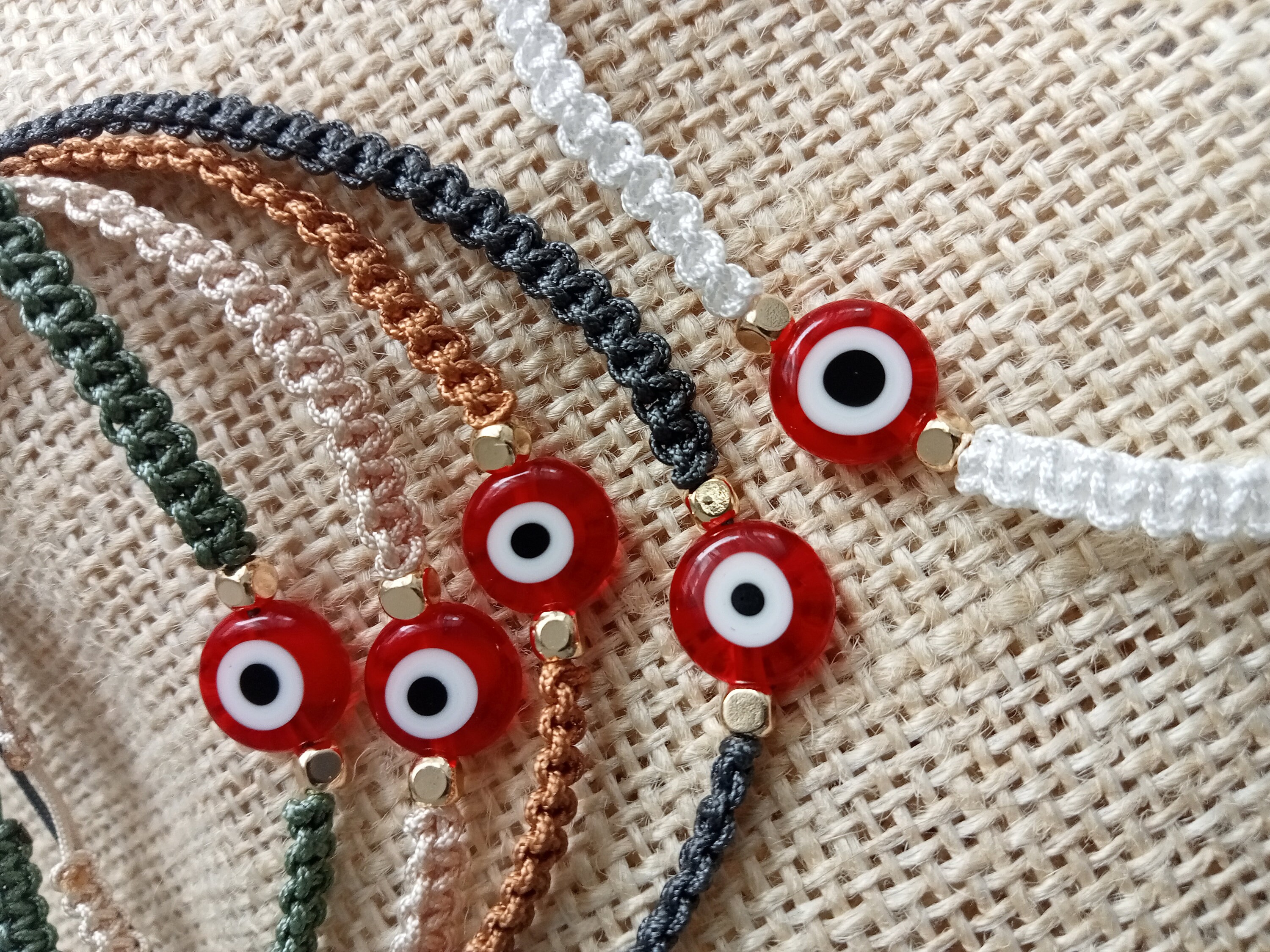 Red Evil Eye String Bracelet, Mal De Ojo for Protection Womens Jewelry ...
