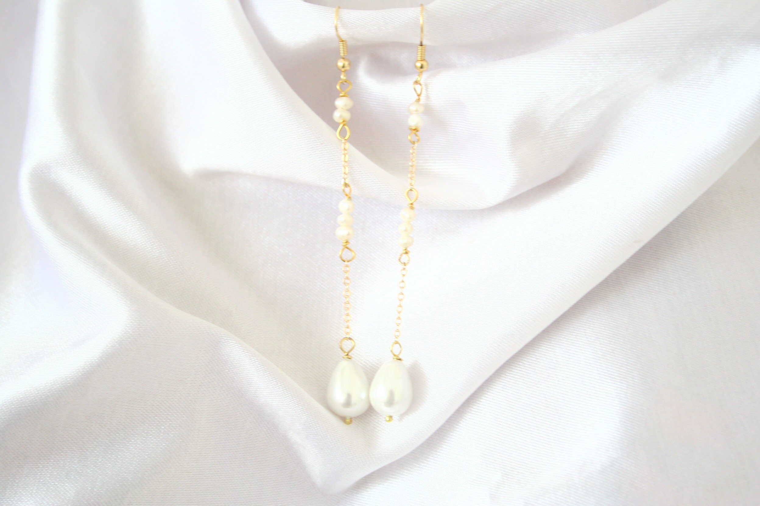 Pearl Earrings Wedding Earrings Handmade Earrings Bridal - Etsy