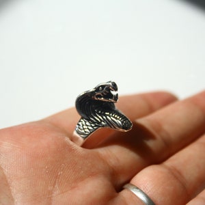 Snake Ring Silver Serpent Jewelry Animal Minimalist Ring Unique 925 ...