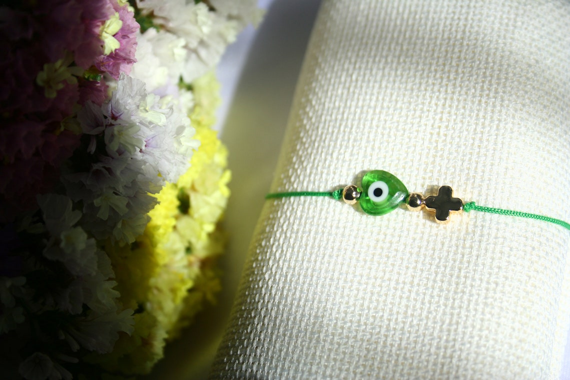 String Evil Eye Bracelet, Red String Bracelet for Protection Womens ...