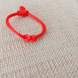 Red String Infinity Ring - Adjustable Ring, Handmade Jewelry, Couple ...