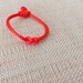 Red String Infinity Ring - Adjustable Ring, Handmade Jewelry, Couple ...