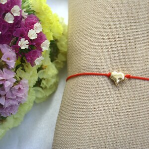 Heart Bracelet, Red String Bracelet, Couples Bracelet for Protection ...