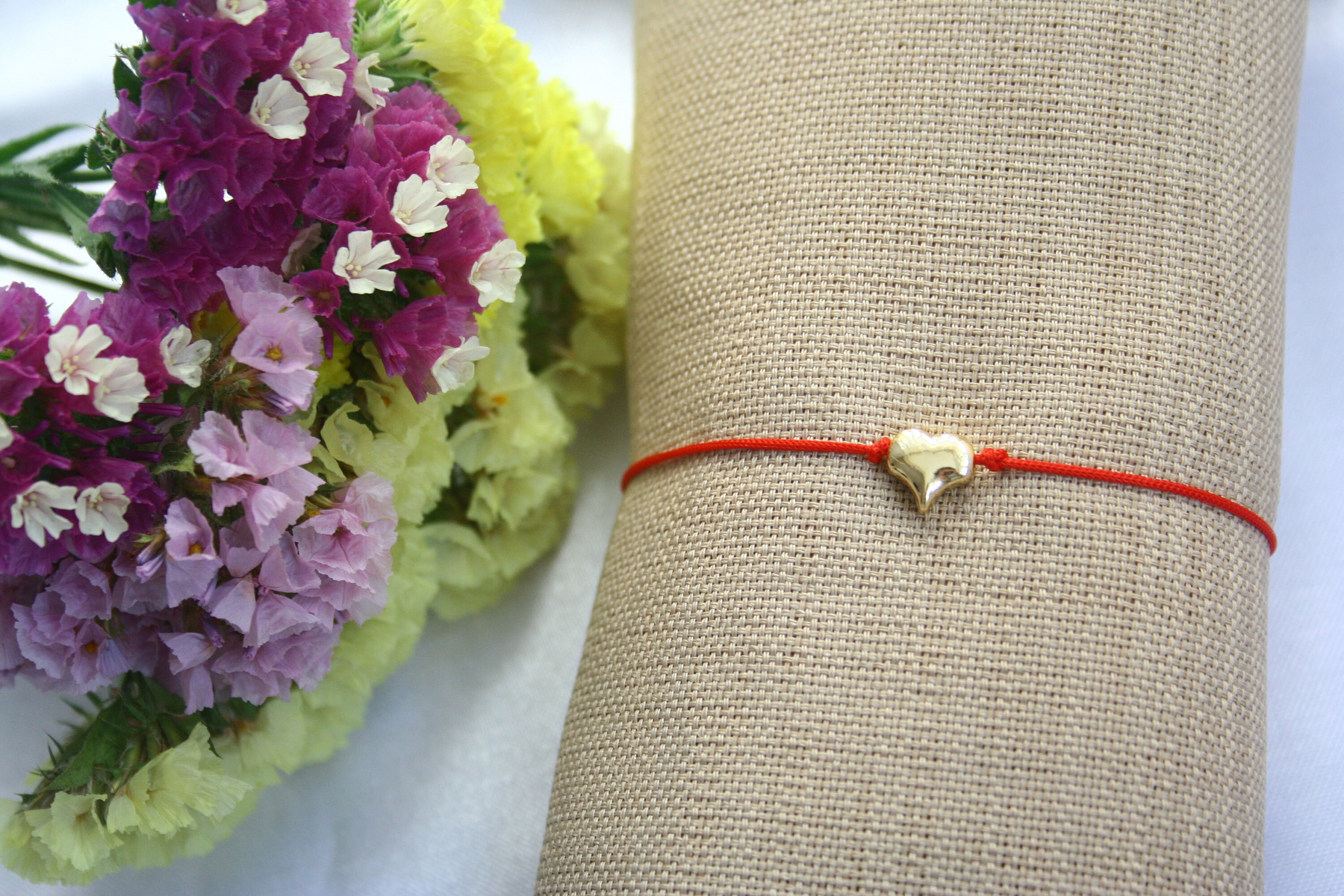 Heart Bracelet, Red String Bracelet, Couples Bracelet for Protection ...