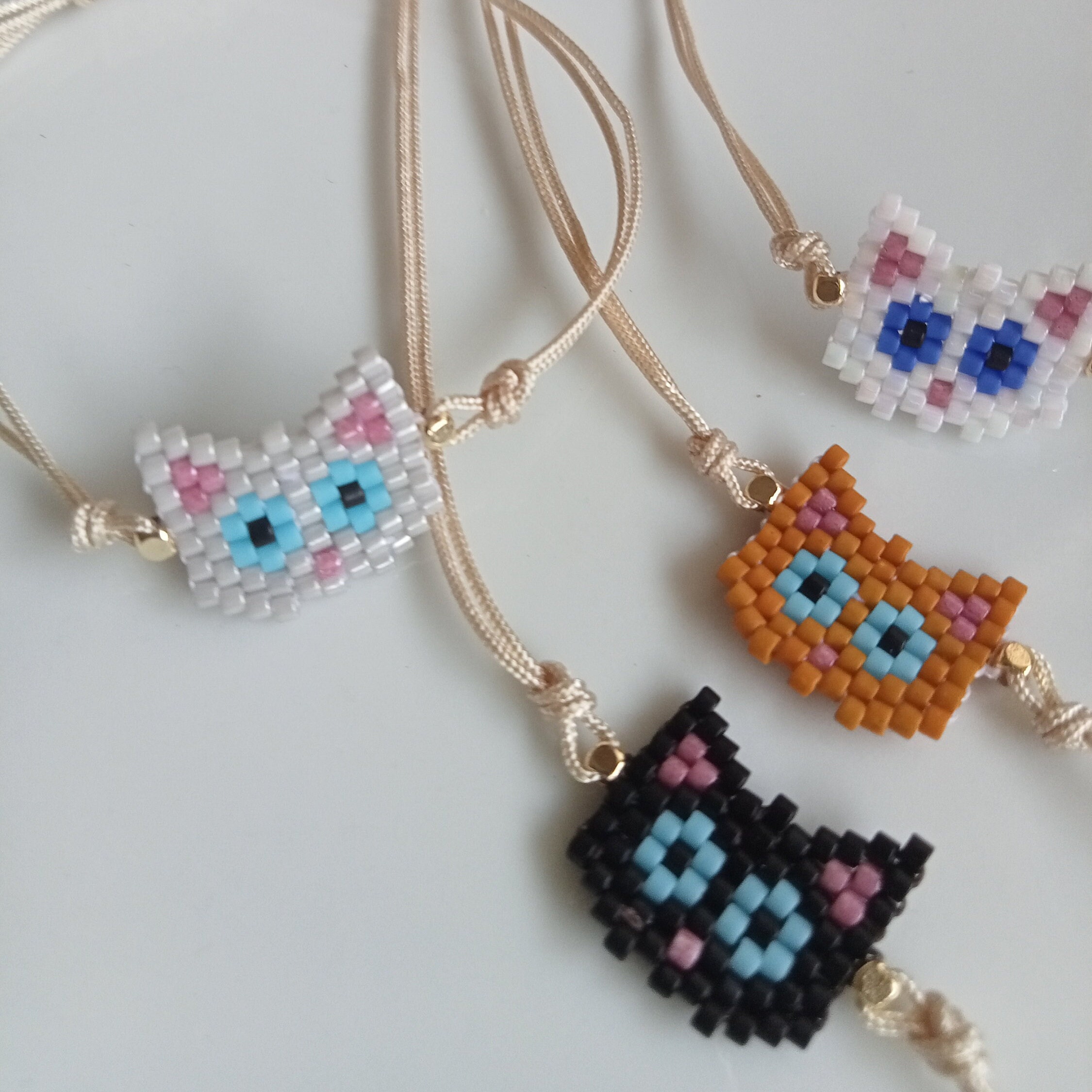 Cat Miyuki String Bracelet, Womens Jewelry, Cat Miyuki Bracelet Bead ...