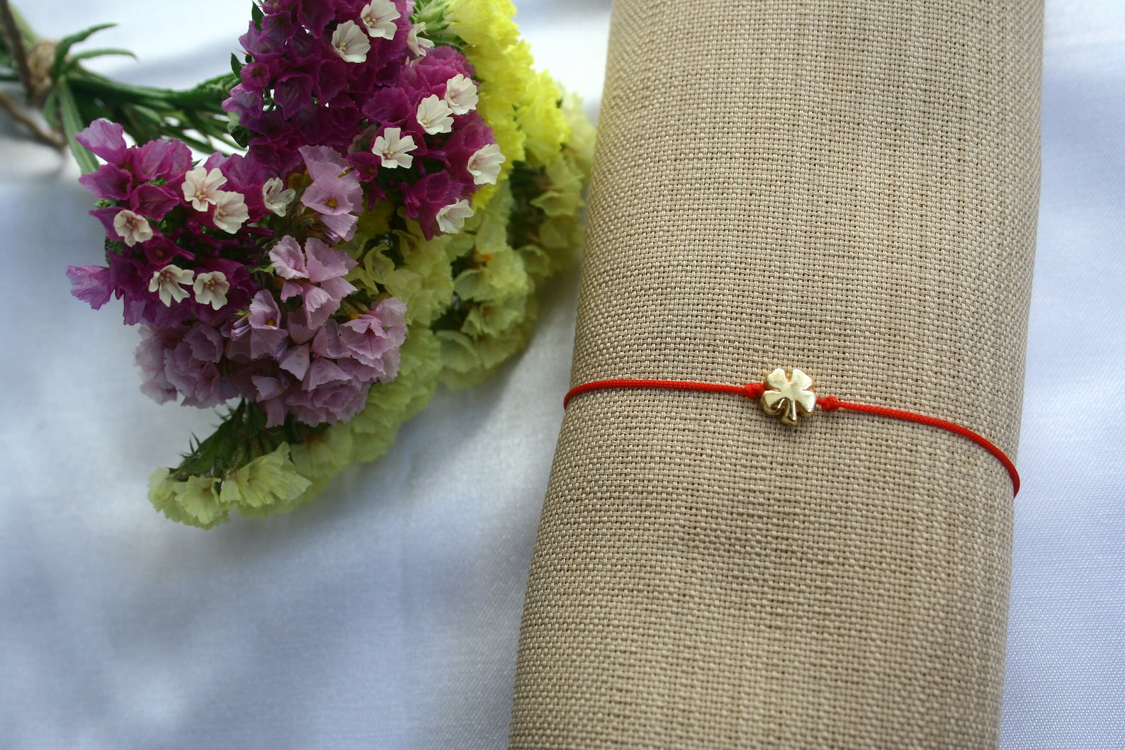 Red String Bracelet, Clover Bracelet Couples for Protection, Friendship ...