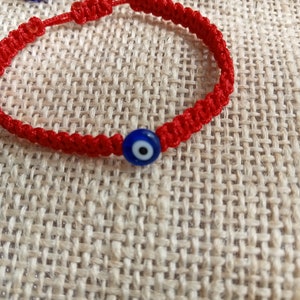 Evil Eye Red String Anklet for Babies, Baby Red Thread Anklet, Evil Eye ...