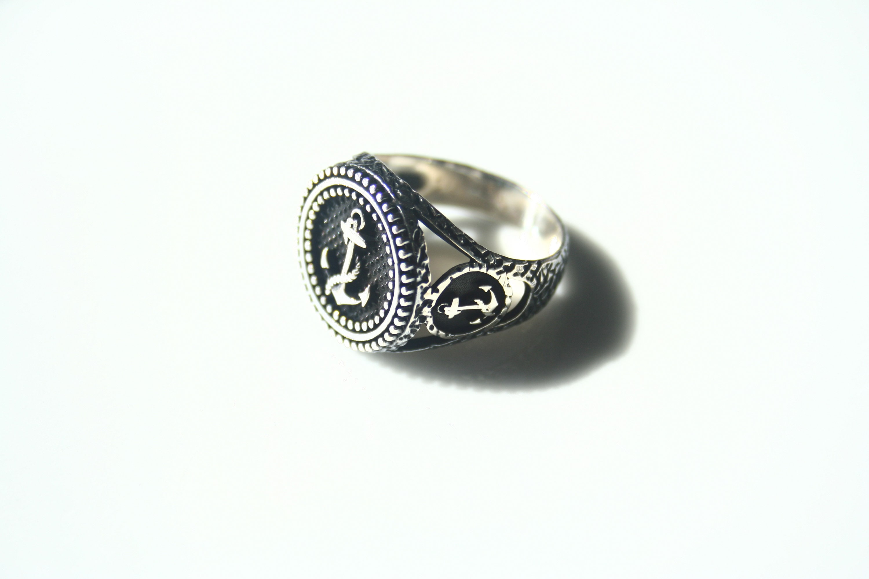 Anchor Ring, Anchor Men Ring, Mens Jewelry, Rings for Men, Signete ...