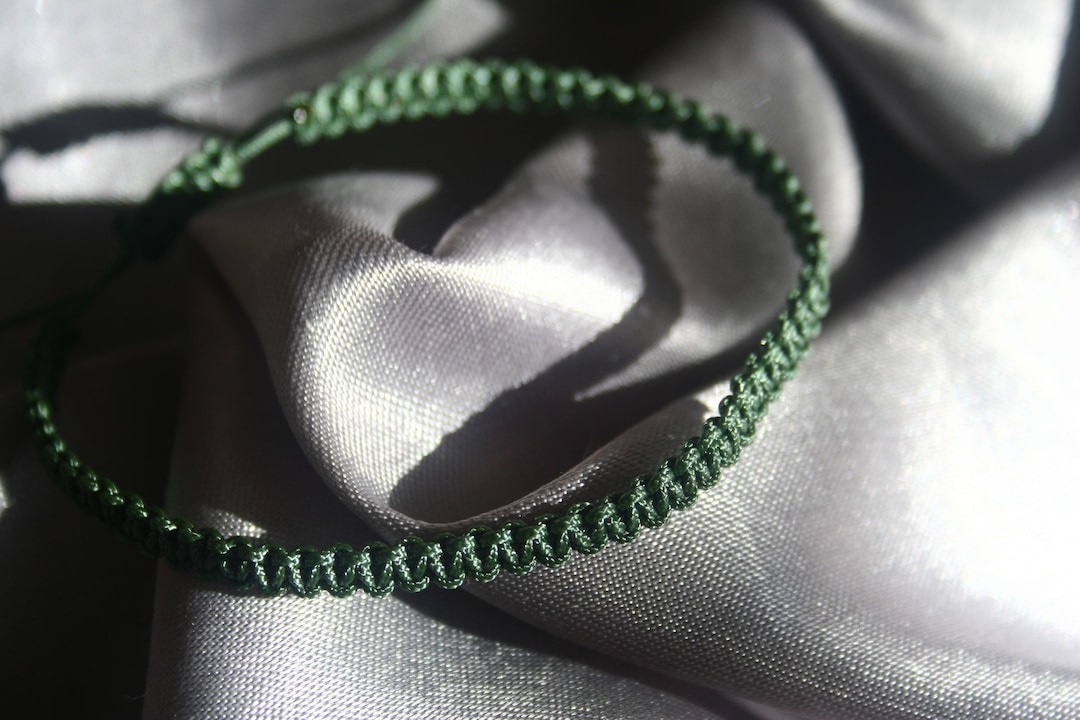 String Bracelet, Surfer Bracelet, Cord Bracelet, Couples Bracelet, Sage ...