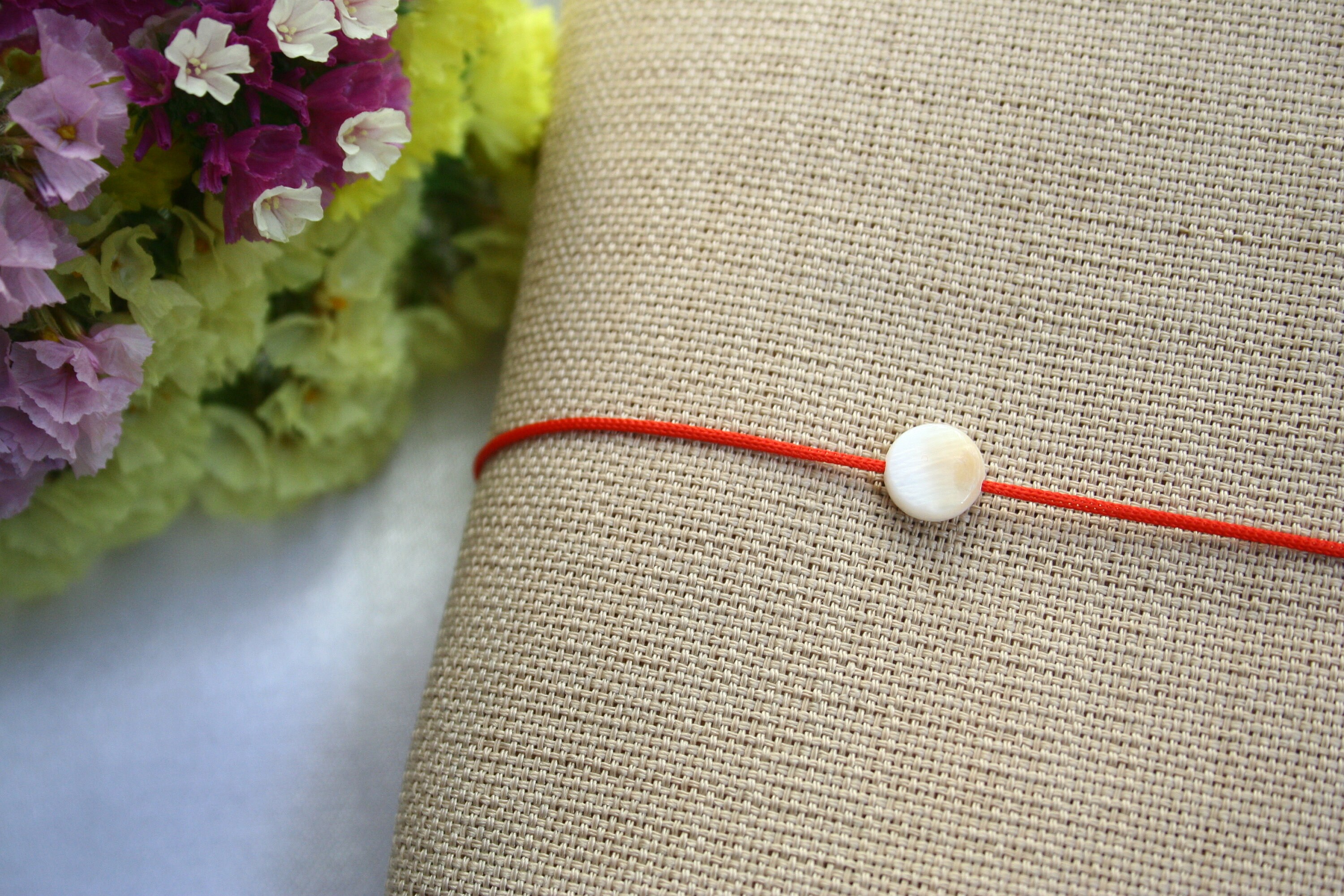 Red String Bracelet, Pearl Bracelet, Couples for Protection, Friendship ...