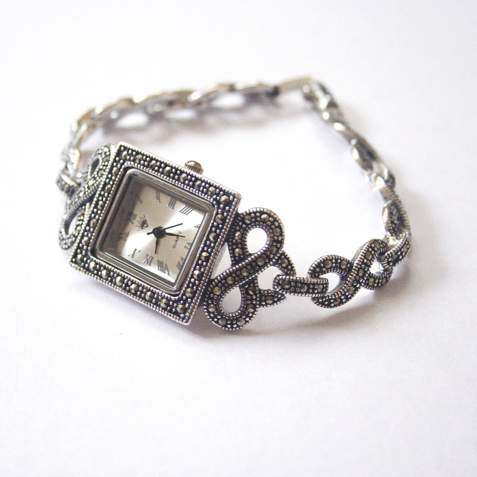 Marcasite Watch 925 Sterling Silver Bohemian Watches for Women - Etsy