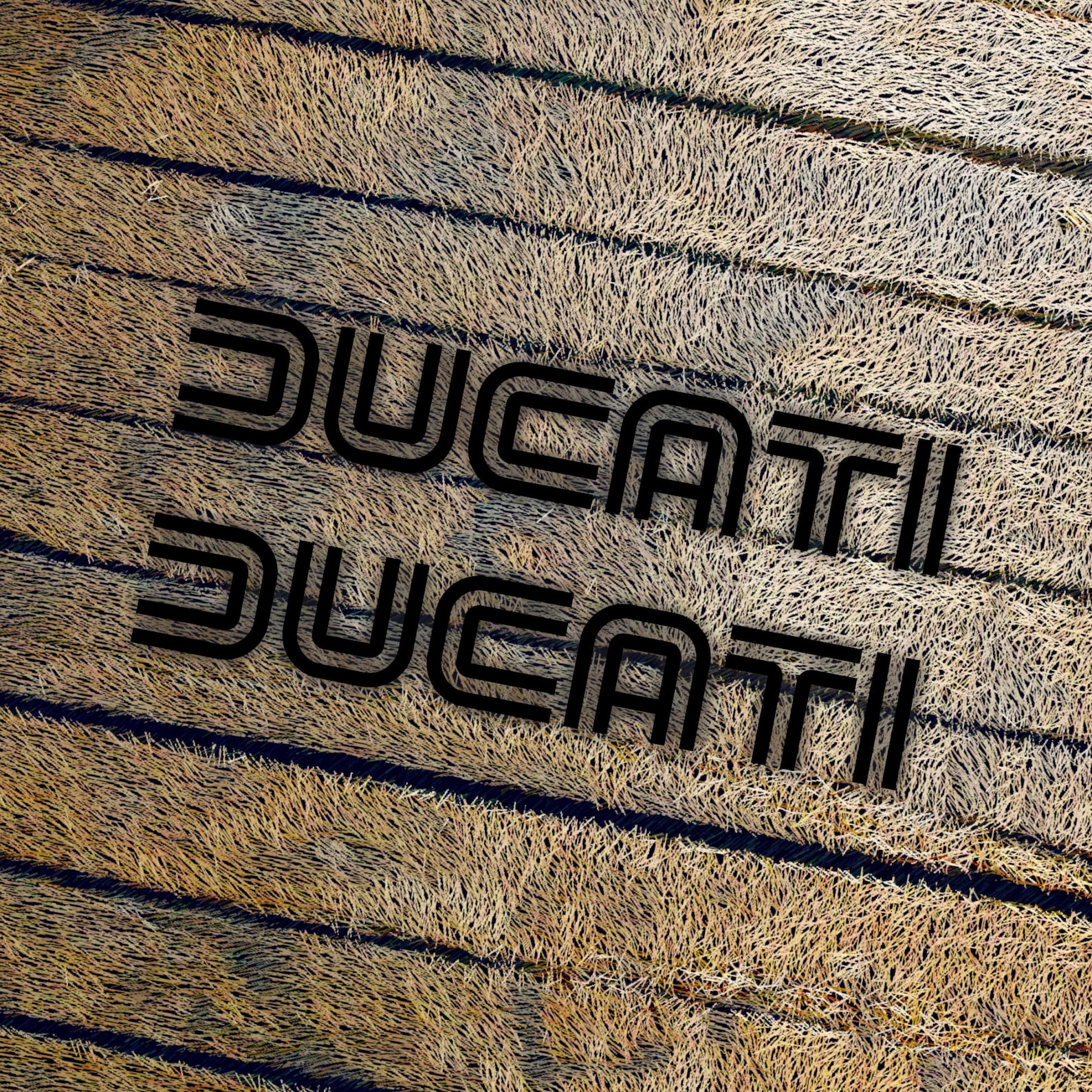 Ducati Line Type Stickers – Premium Vinyl Decal for Fuel Tank, Helmet ...