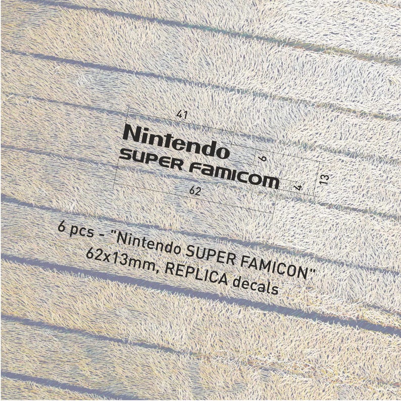 Stickers vinyles Super Famicom – Stickers consoles rétro, prédécoupés ...
