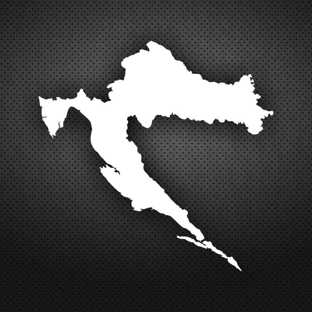 Croatia Map Sticker Decal Car Truck Window Bumper Laptop - Etsy