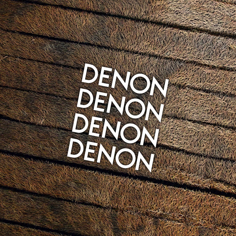 Denon Logo Stickers – Vintage Audio Brand Vinyl Decal – Die Cut ...