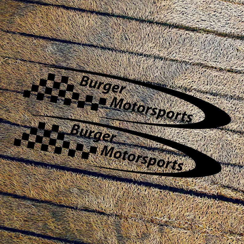 Die Cut Vinyl Motorsport Sticker – Performance Style Logo | Waterproof ...