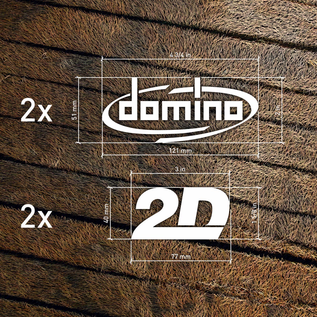 Domino + 2D Stickers Die Cut Vinyl Decals Aufkleber Pegatinas ...