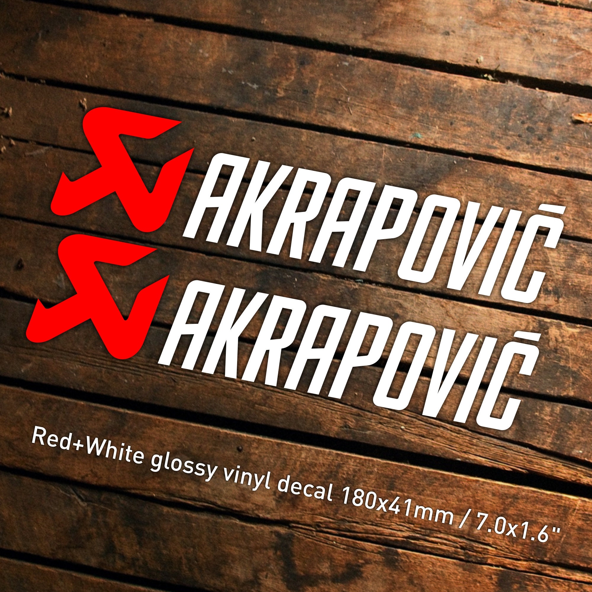 Akrapovic Sticker Die Cut Vinyl Decals Aufkleber Pegatinas - Etsy UK