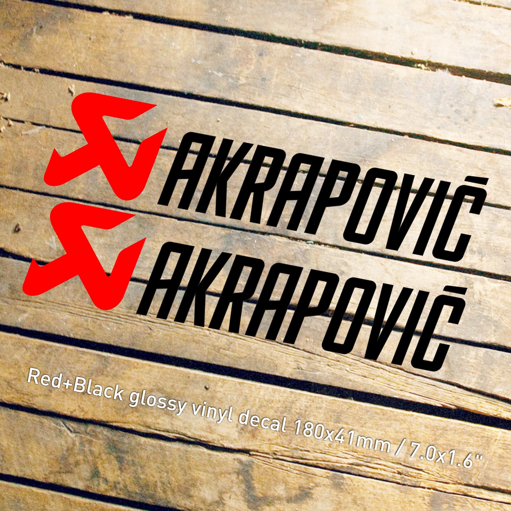 Akrapovic Sticker Die Cut Vinyl Decals Aufkleber Pegatinas - Etsy UK
