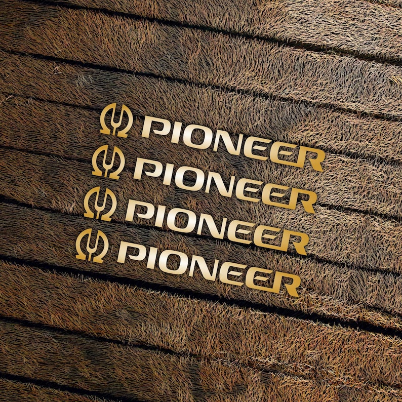 Pioneer Old Logo Stickers Die Cut Vinyl Aufkleber Pegatinas ...