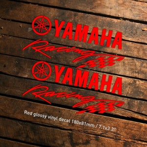 Yamaha Racing Flag Stickers - Decal for Motor, Car, Window, Bumper ...