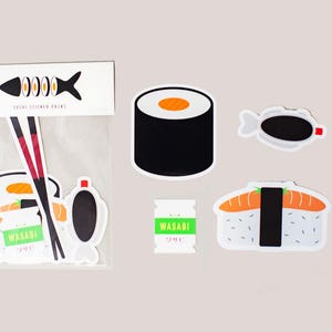 Sushi Vinyl Sticker Packs - Etsy