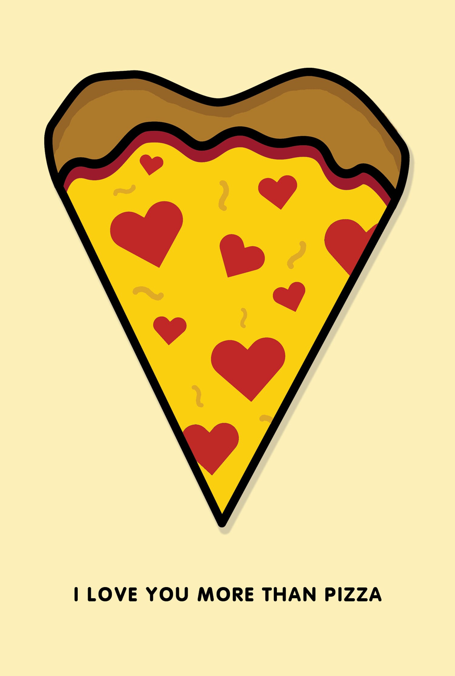 LOVE PIZZA Valentines Day Card / Anniversary Card - Etsy