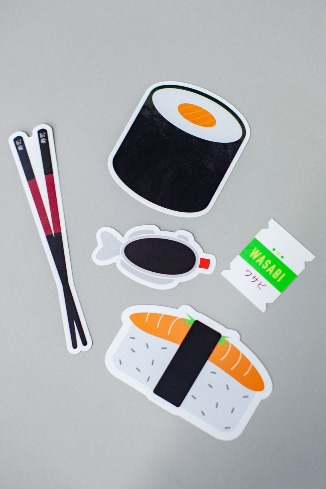 Sushi Vinyl Sticker Packs - Etsy