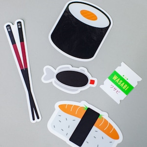 Sushi Vinyl Sticker Packs - Etsy