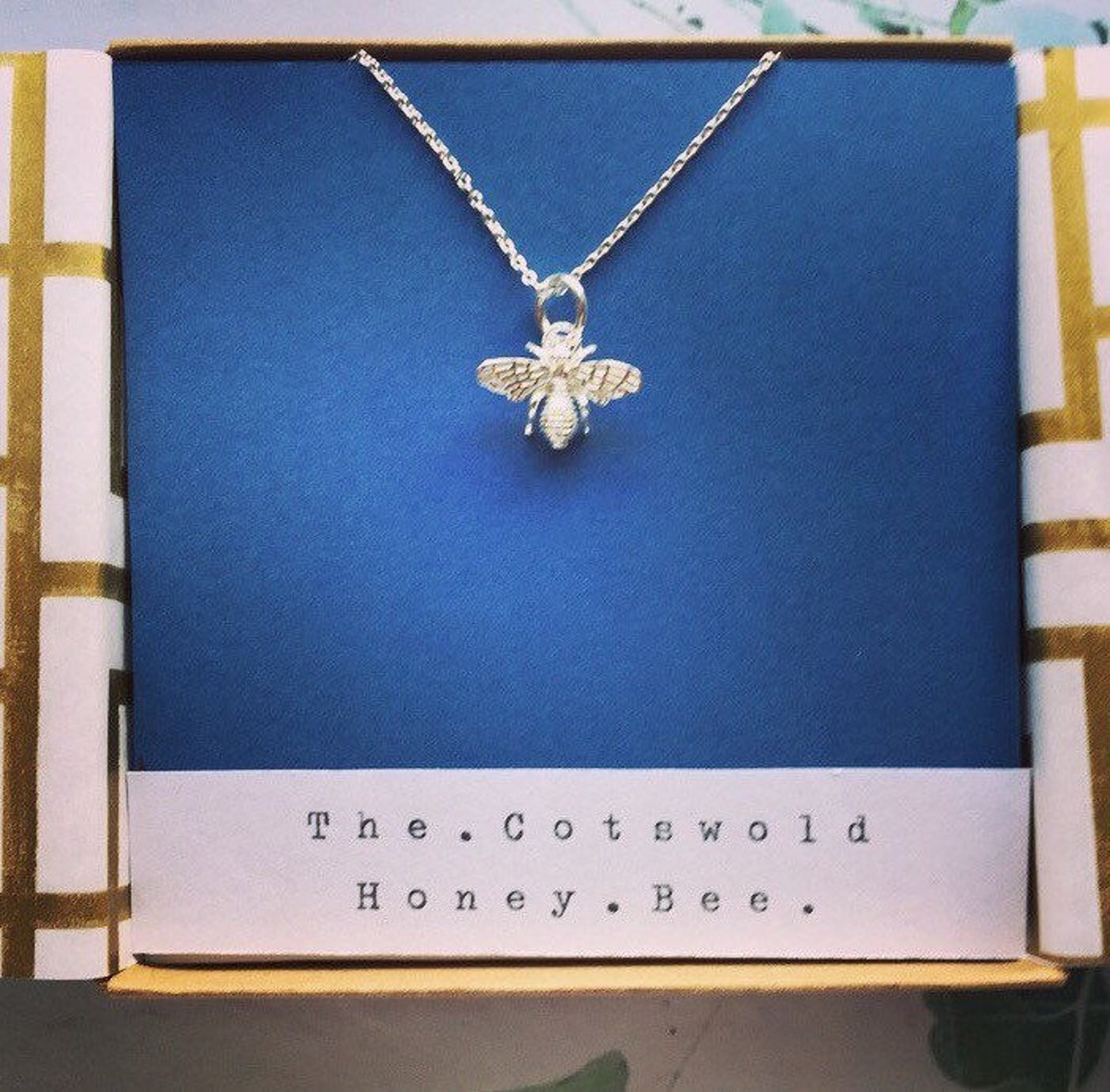 Handmade Sterling Silver Bee Necklace - Etsy