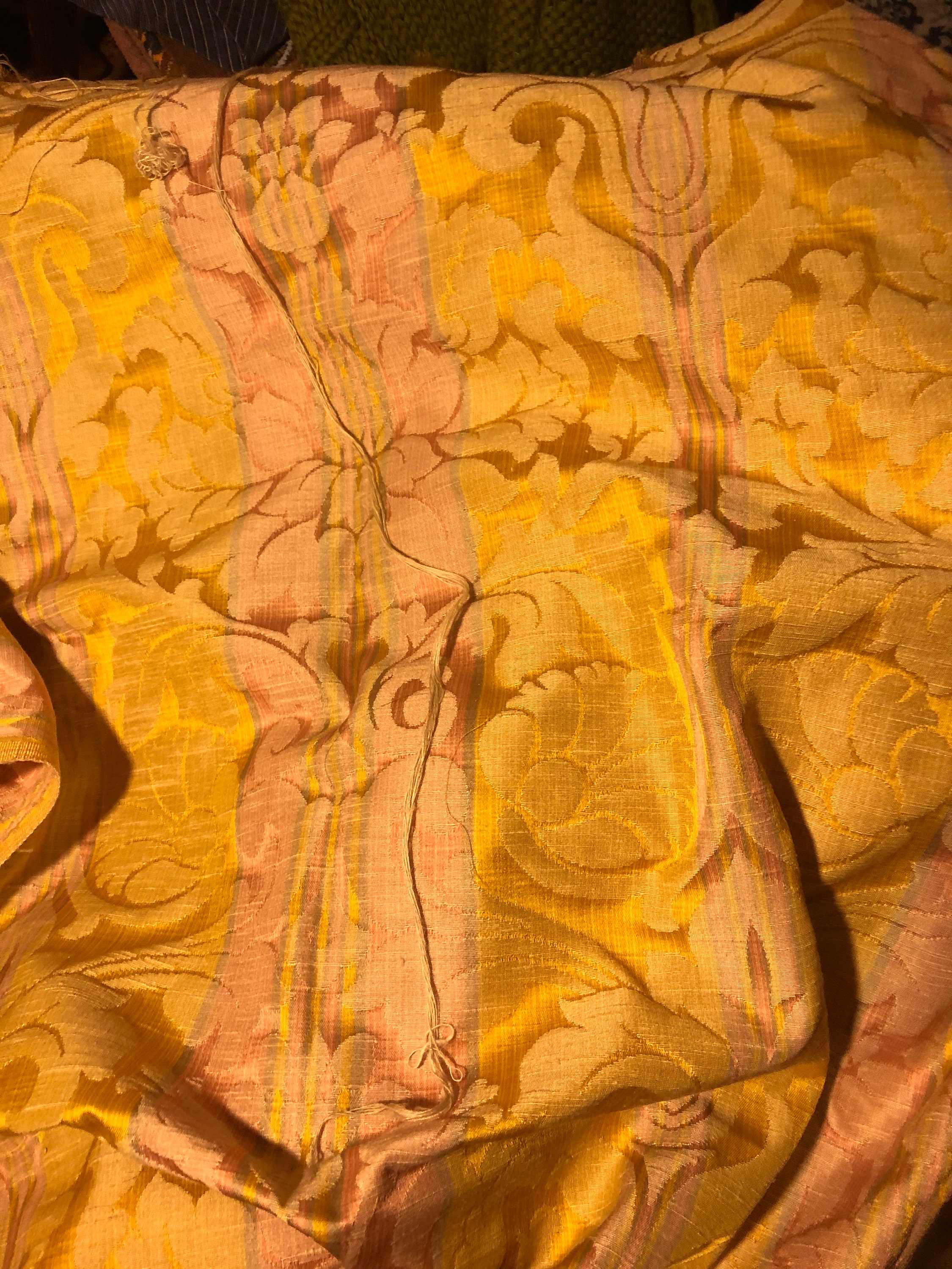 Scalamandre 64663 Silk blend Floral and Stripes Upholstery Drapery 9 ...