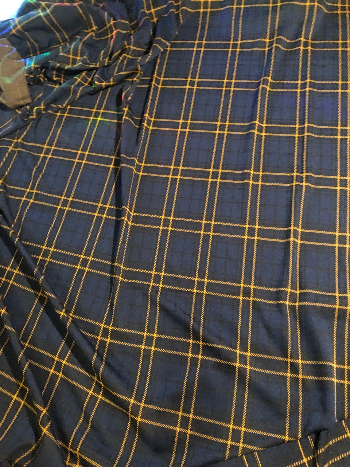 1970's Upholstery & Sawing Polyester Plaid 3 Plus Yards Fabric - Etsy