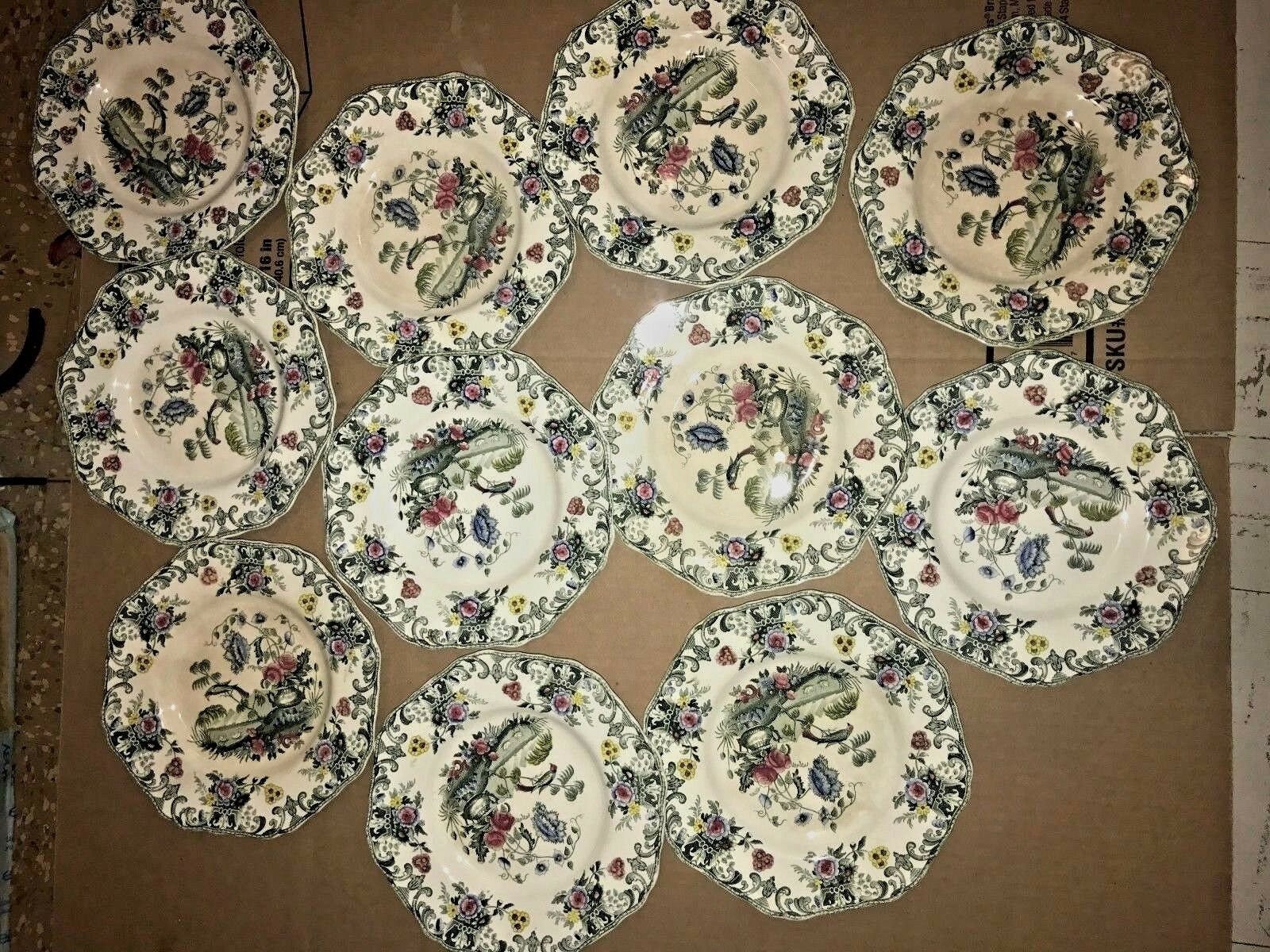 Spode's New Fayence 1805 - 1833 Georgian Period Hand Painted Luncheon ...