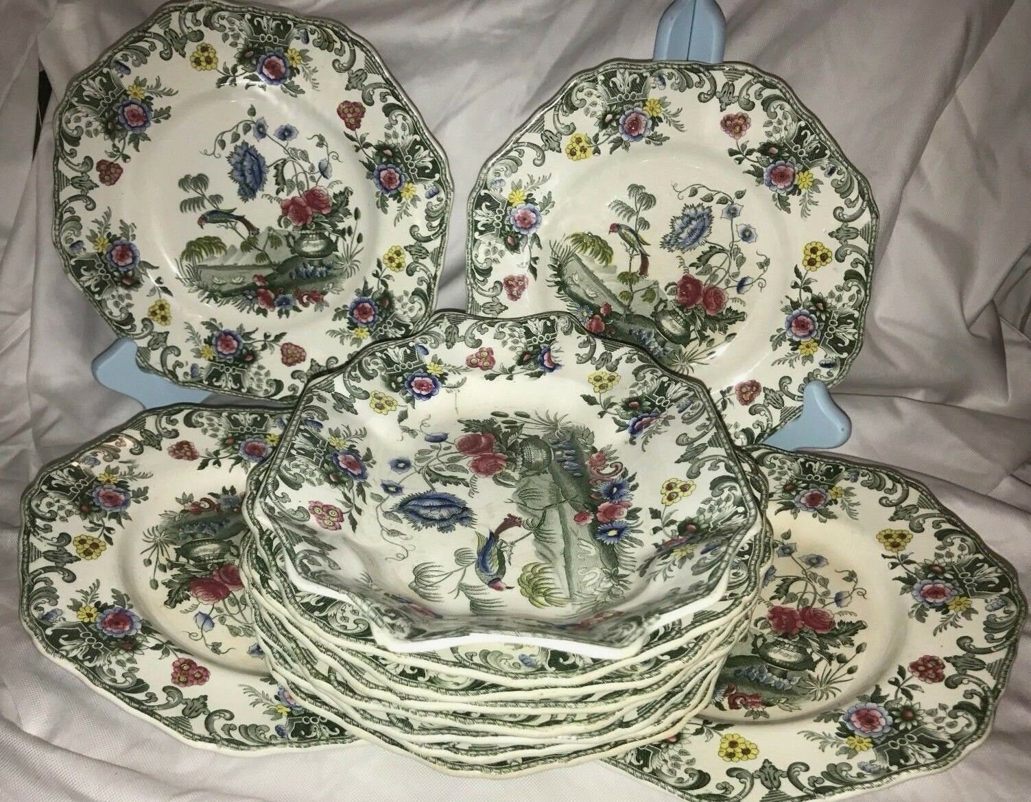 Spode's New Fayence 1805 - 1833 Georgian Period Hand Painted Luncheon ...